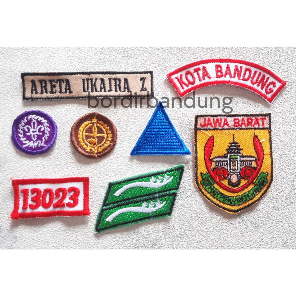 Jual Bordir Atribut Pramuka / Nomor Gudep Gugus Depan / Lokasi Bandung ...