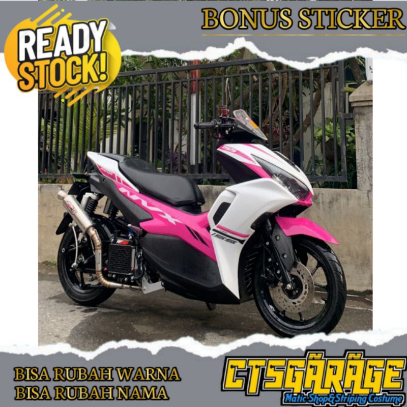Jual STRIPING AEROX 155 ALL NEW CONNECTED NVX LIST PINK TRANSPARAN ...