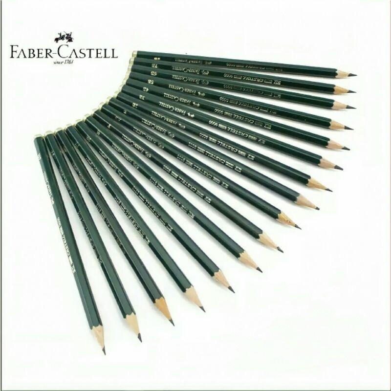 Jual Pensil Kayu Faber Castell Lengkap B, 2B, 3B, 4B, 5B, 6B, 7B, 8B, HB (1PCS) ++++ | Shopee ...