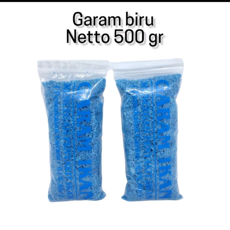 Jual garam biru blue salt untuk obat jamur ikan kemasan 500gr | Shopee ...