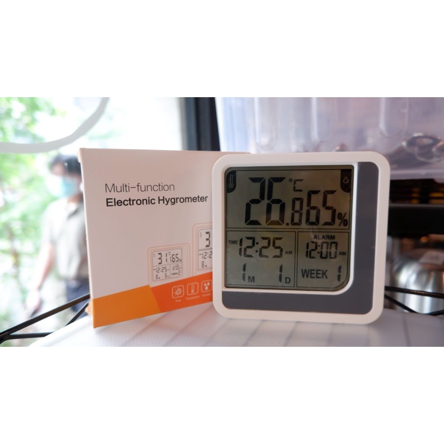 Jual Indoor Outdoor Multi-Function Electronic Hygrometer Thermometer ...
