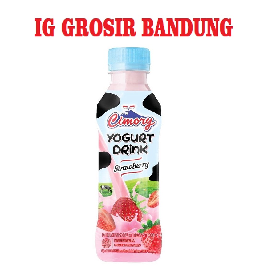 Jual Cimory Yogurt Strawberry Botol 250ml | Shopee Indonesia