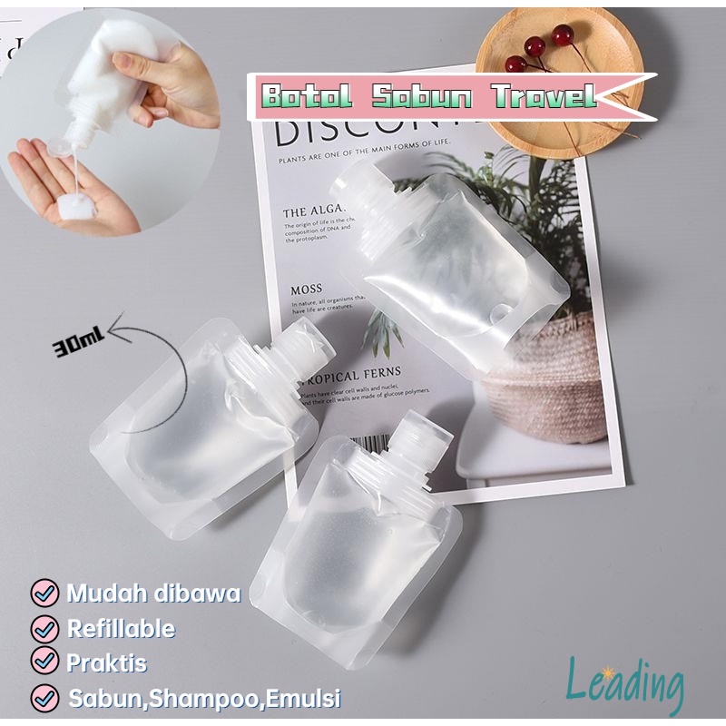 Jual Botol Refill Tempat Reusable Transparan Tas Plastik Kosmetik ...