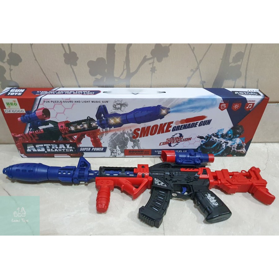 Jual Mainan Anak Pistol Senapan Astral Blaster Laser Light & Sound ...