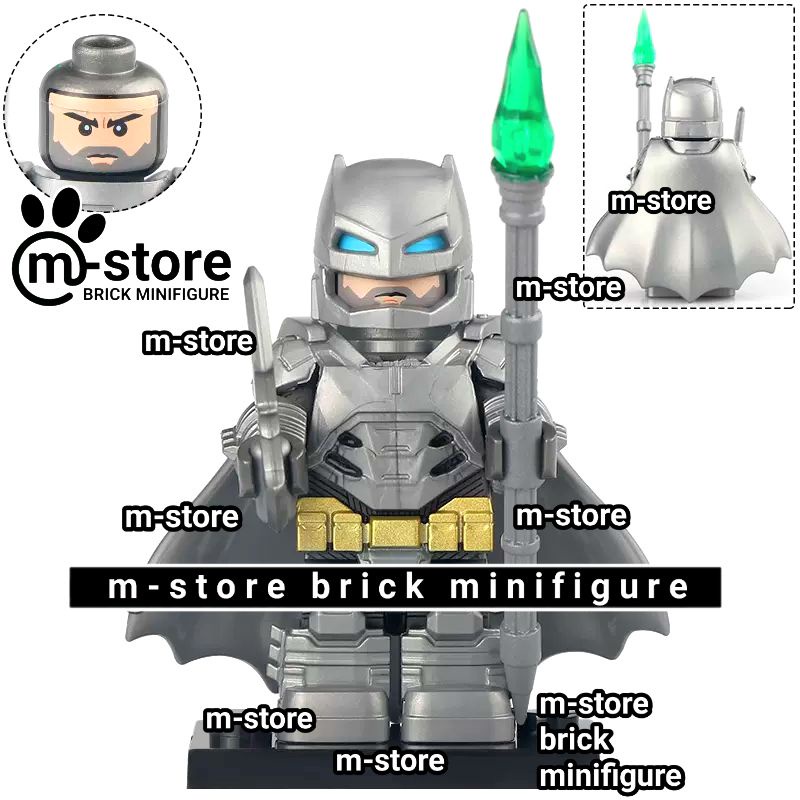 Jual brick armored batman silver mini toy figure | Shopee Indonesia