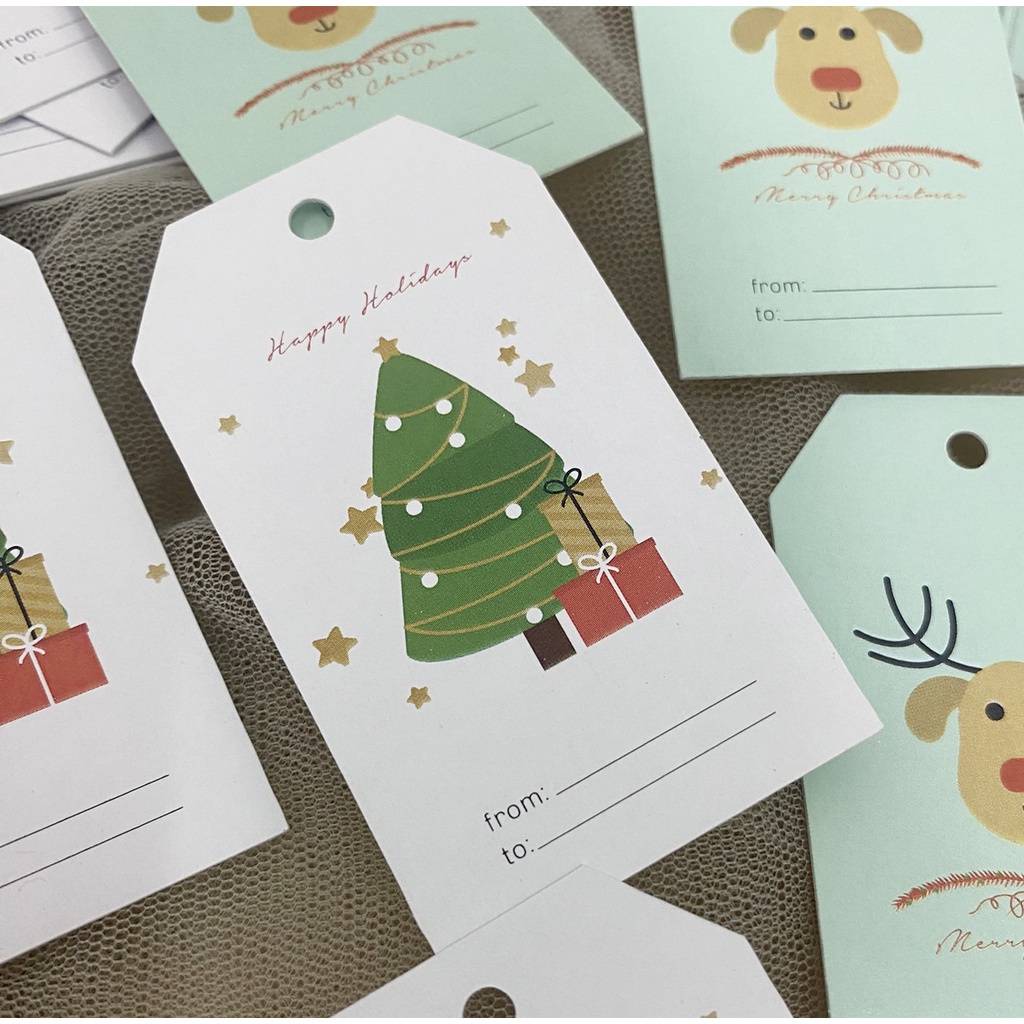 Jual Hangtag | Hangtag Natal Merry Christmas | Gift Tag | Kartu Ucapan ...