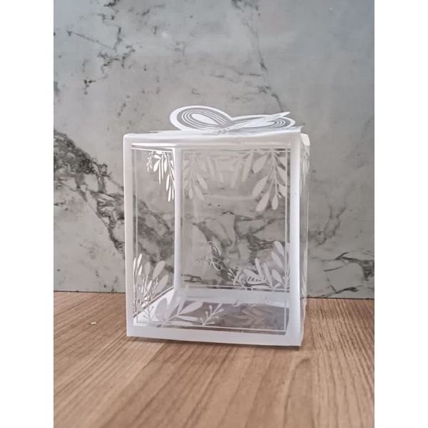 Jual Box Mika GELAS Oval - Kotak Mika Gelas TUSCANY Ukuran 9x9x10cm ...