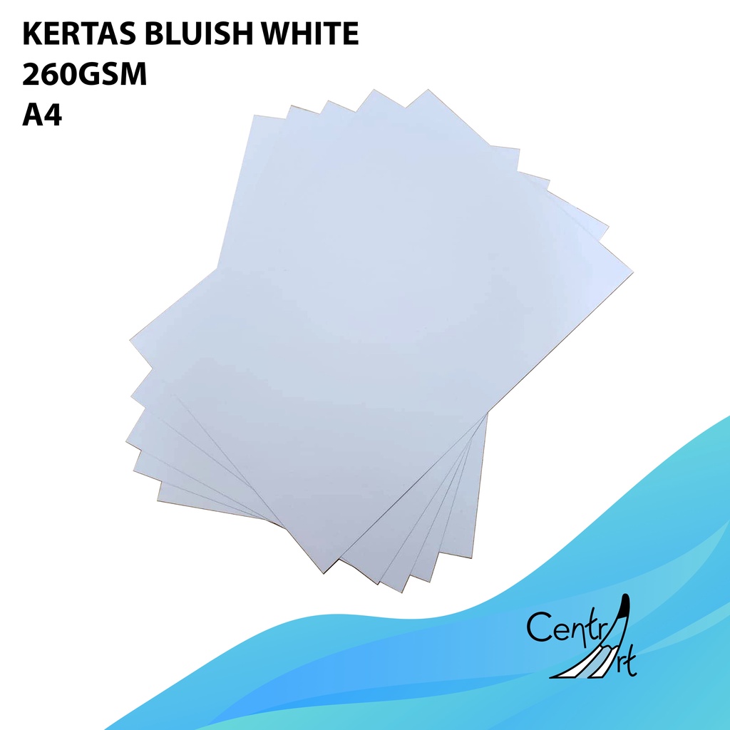 Jual KERTAS BLUISH WHITE 250gsm A4 (10lbr) | Shopee Indonesia