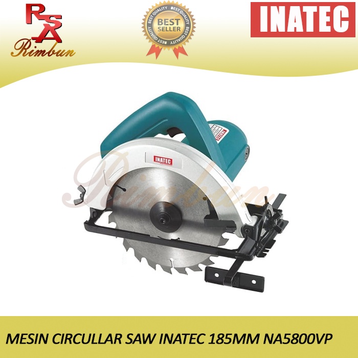 Jual Mesin gergaji belah potong kayu Circular Saw Inatec 185MM NA5800VP | Shopee Indonesia