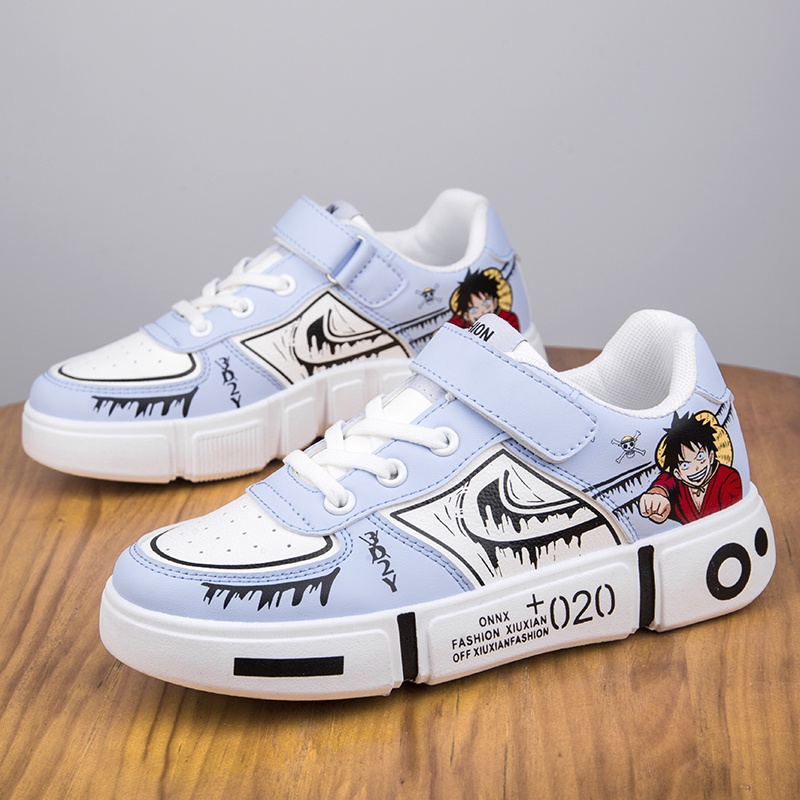 Jual Anime One Piece Monkey D Luffy Sepatu Sneakers Anak Laki Laki Lari ...
