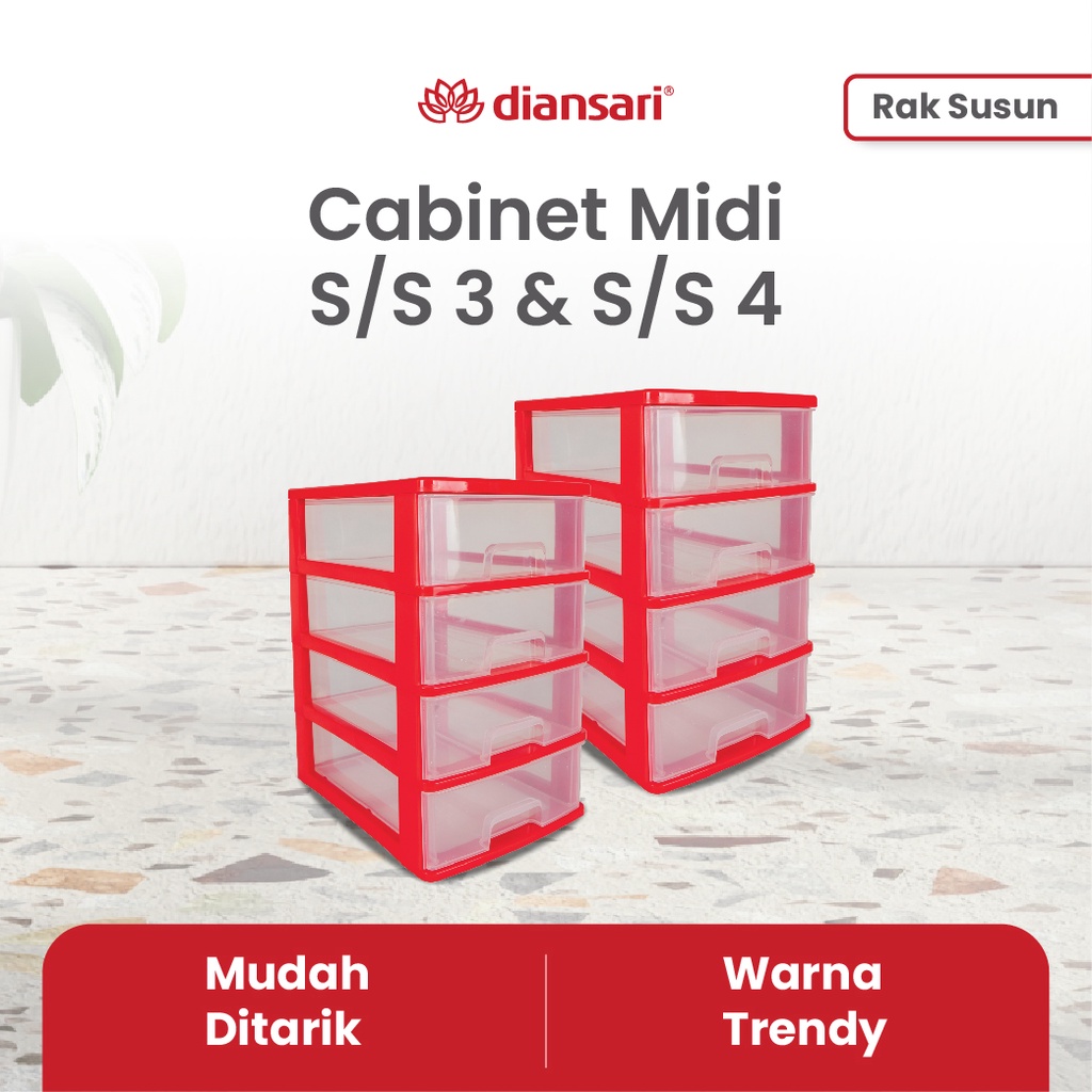 Jual DIANSARI - Cabinet Midi Susun S3/4/5 - Lemari Penyimpanan ...