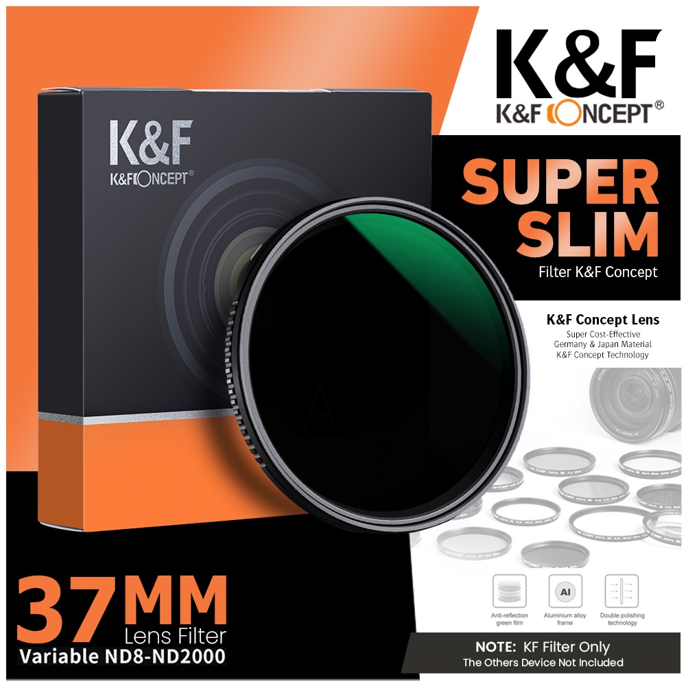 Jual K&F Concept Filter Multi Coating ND8-2000 Super Slim Filter | Shopee Indonesia
