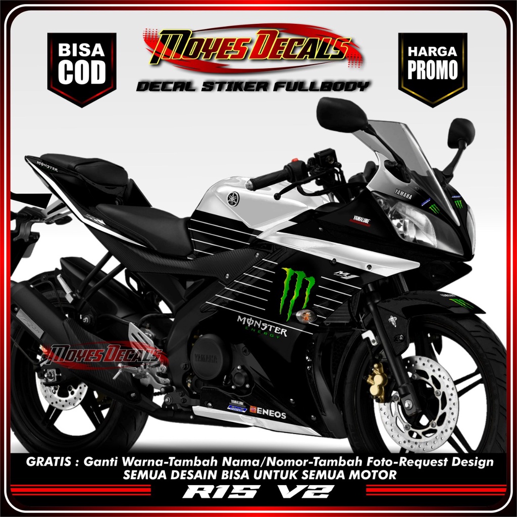 Jual Decal Stiker R15 V2 Fullbody Stiker Modifikasi R15 V2 Decal Stiker ...