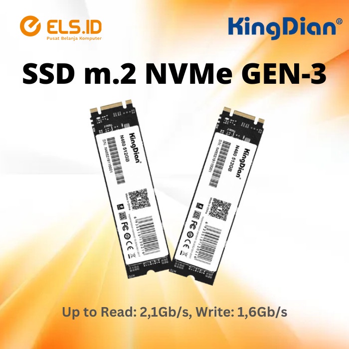 Jual SSD M.2 NVMe 512GB KingDian - 2280 Gen3 | Shopee Indonesia