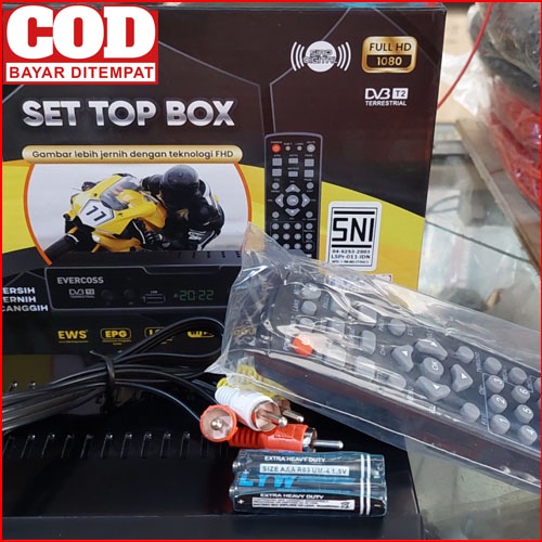 Jual Evercoss STB Set Top Box Pro Digital TV Receiver Full HD BIKIN TV ...