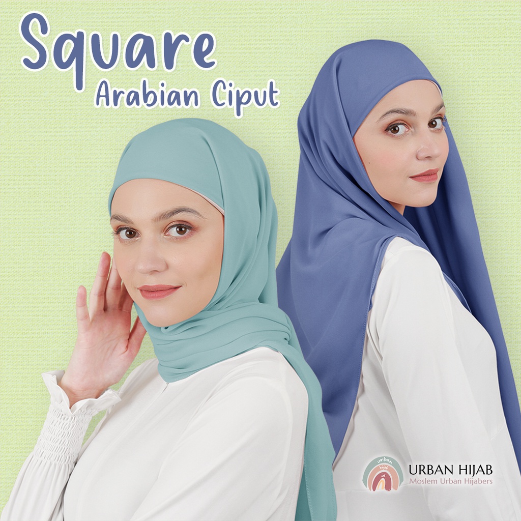 Jual JILBAB SQUARE SEGIEMPAT ARABIAN CIPUT URBAN HIJAB SEGI TIGA EMPAT ...