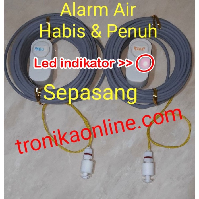 Jual Alarm Air Habis Penuh Tandon Toren Bak Air Water Level Sensor ...