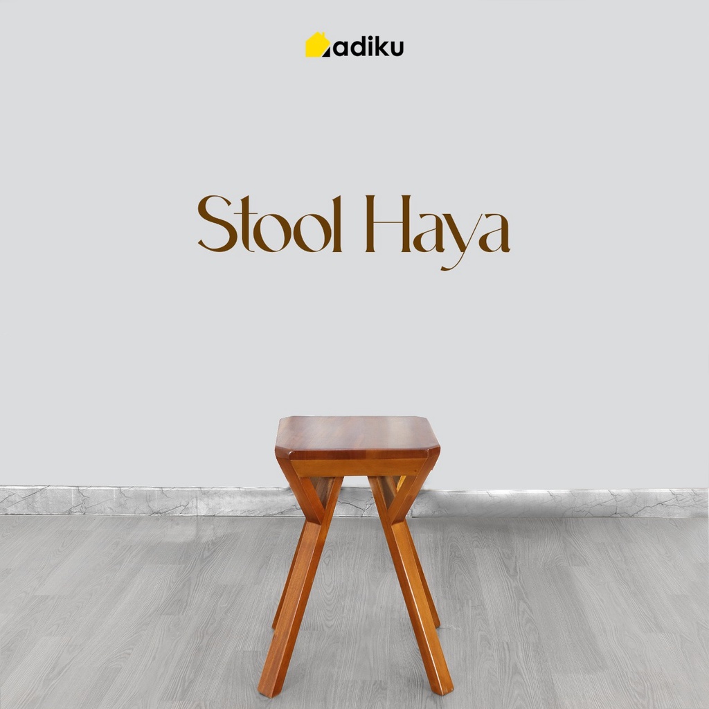 Jual ADIKU.ID Stool Haya Kayu Minimalis | Shopee Indonesia
