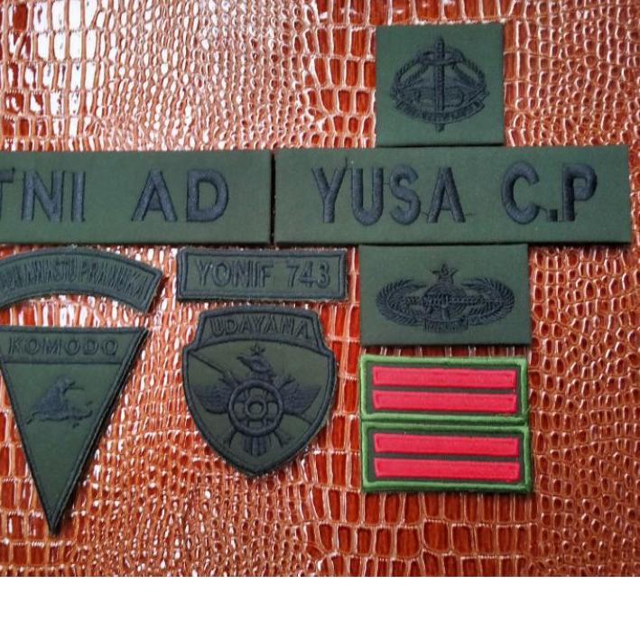 Jual ~ PAPAN NAMA TNI AD PERKERAS KAIN & MIKA BIASA Miliki | Shopee Indonesia