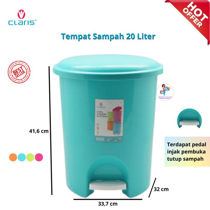 Jual Tempat Sampah Injak Claris Vineeta 1167 Step On Dustbin 20 Liter 048 | Shopee Indonesia