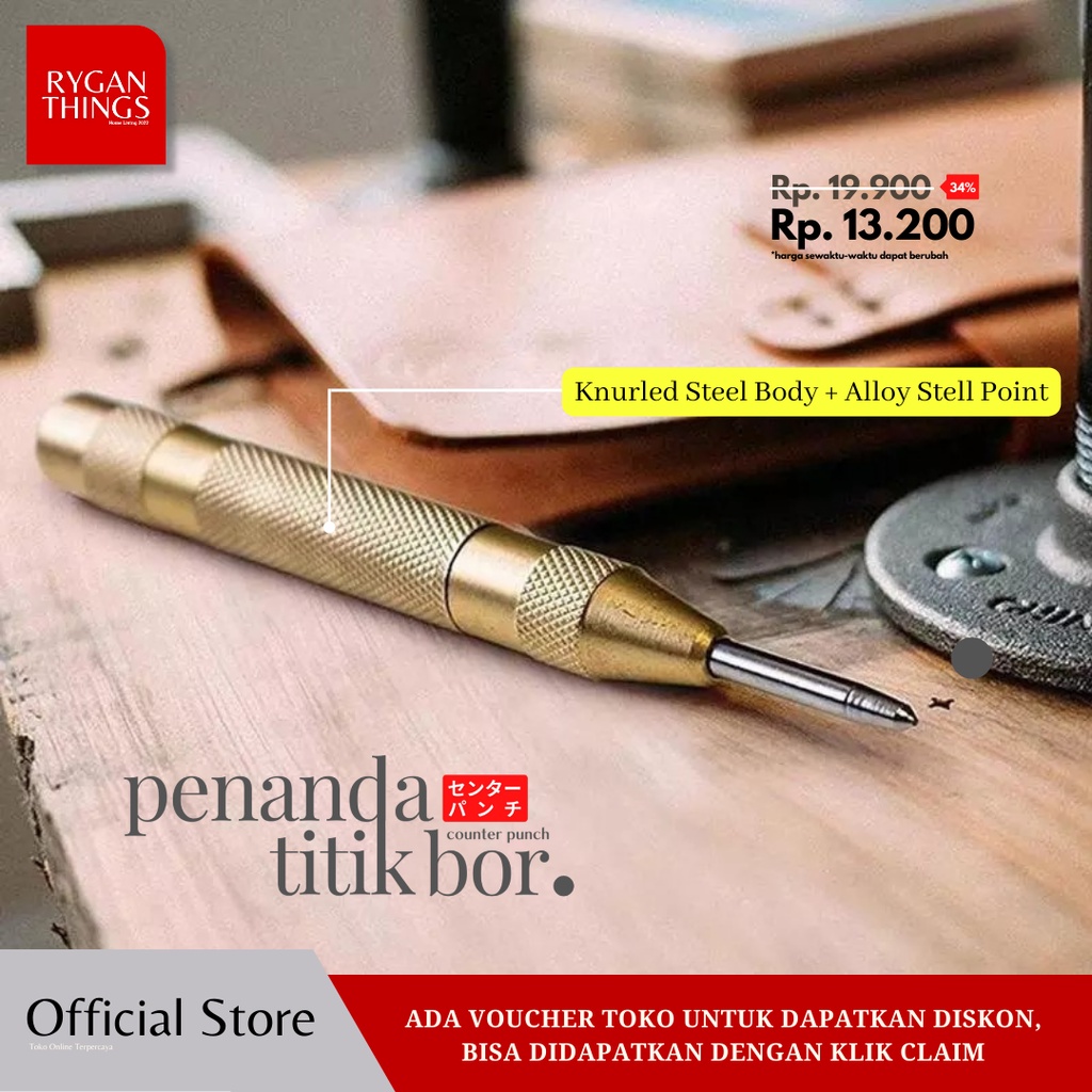Jual Penanda Titik Bor Automatic Center Punch | Shopee Indonesia