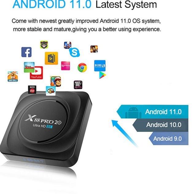 Jual Semangat Abis--NewG RAM 8GB/128GB Android Tv Box X88 Pro 20 NEW ...