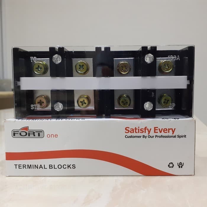 Jual terminal 4p 100a terminal block terminal blok 4pin 100a TC-1004 4p100a | Shopee Indonesia