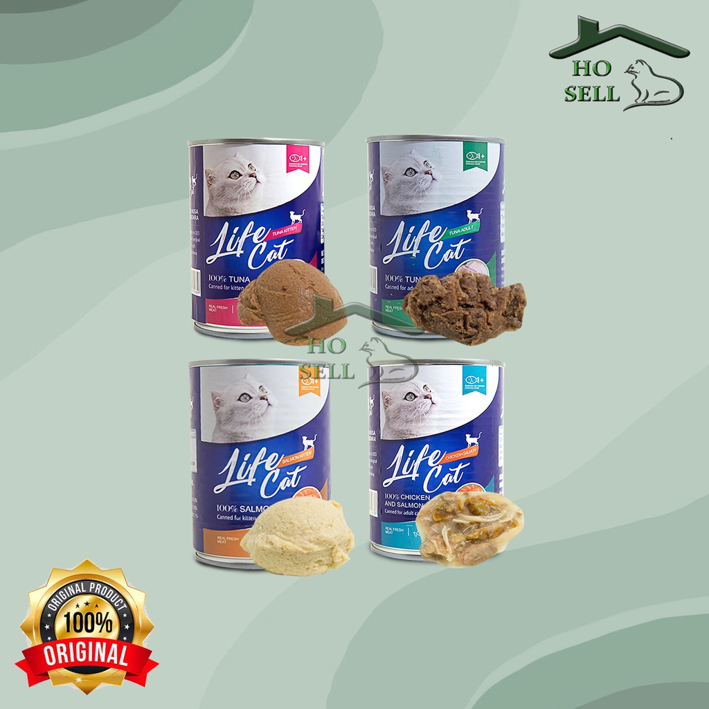 Jual LIFE CAN CAT MAKANAN KALENG KUCING ANAK DAN DEWASA 400Gram ...