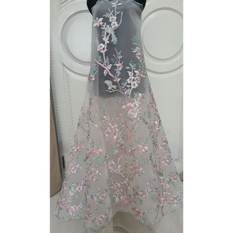 Jual tile bordir bird / bahan kebaya /tile payet | Shopee Indonesia