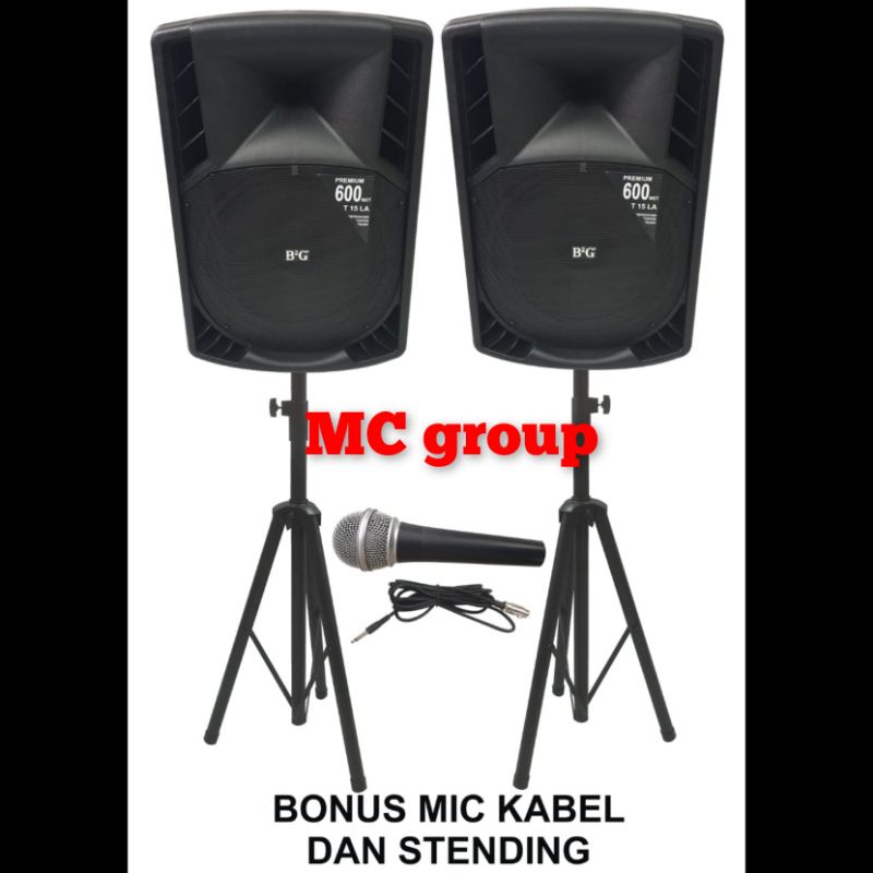 Jual Speaker Aktif pasif 15 inch B2G ORIGINAL 1 set/2 unit aktif pasif | Shopee Indonesia