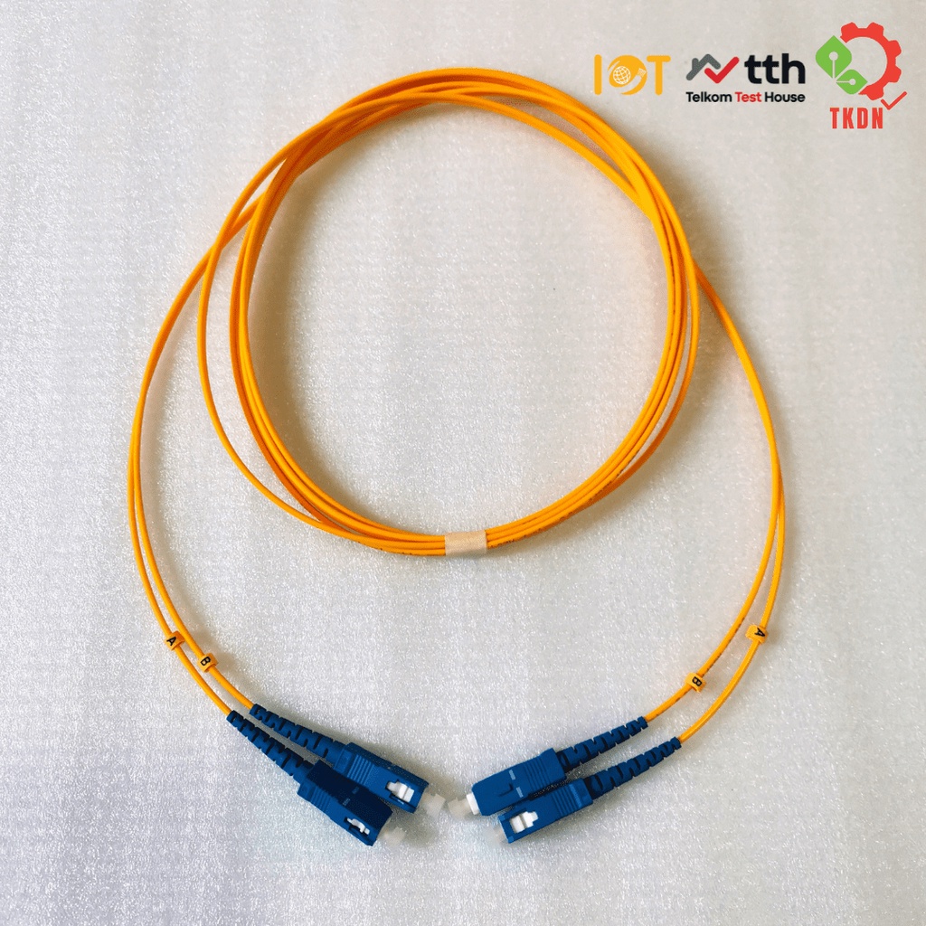 Jual Kabel Patchcord Patch Cord IOT SC UPC SC UPC Single Mode SM Duplex DP 3.0mm/2.0mm 1M 3M 5M ...