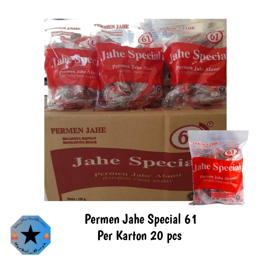 Jual PROMO!!!Permen Jahe Special 61 Original { Per KARTON isi 20 Pack ...