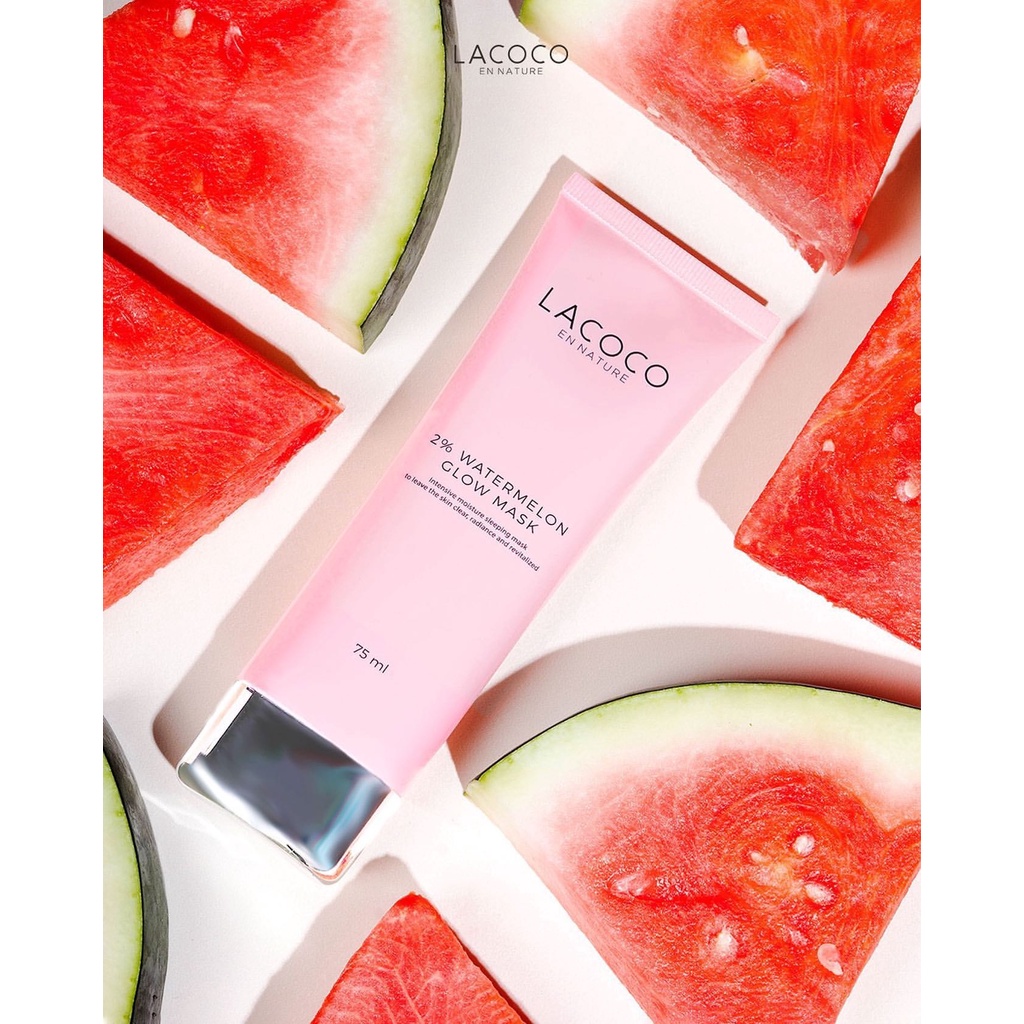 Jual LACOCO 2% WATERMELON GLOW MASK NEW FORMULA Original Melembabkan ...