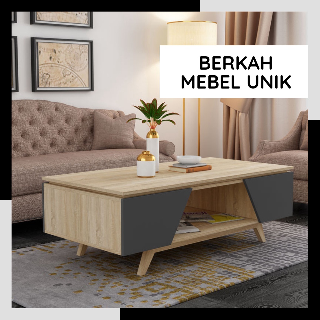 Jual Promo Meja Tamu Modern DAISUKE Terlaris ( Mebel Unik 40 ) | Shopee ...