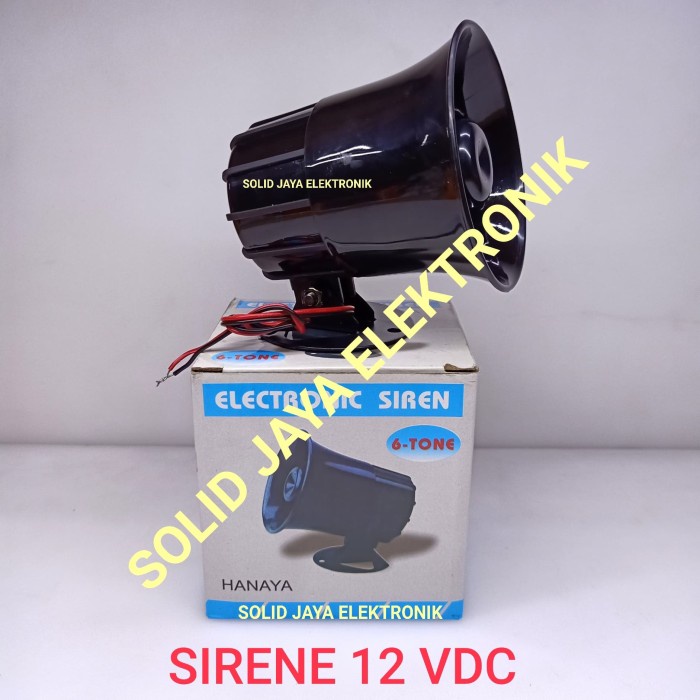 Jual SPEAKER SIRENE 12 VOLT HOR ELECTONIC SIREN ALARM 6 TONE CORONG 6 ...