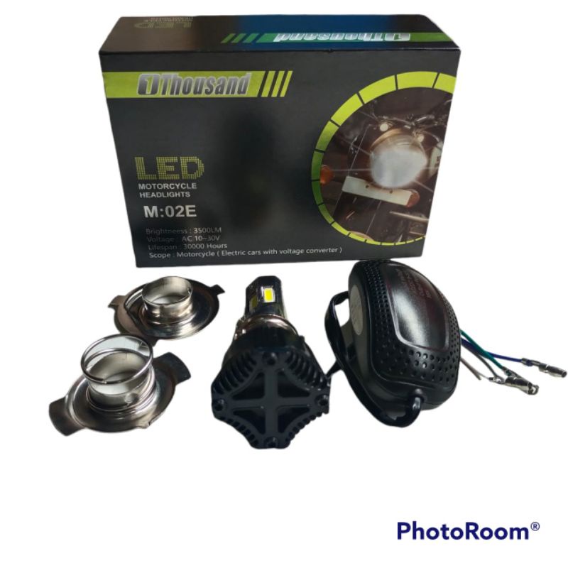 Jual Lampu depan LED Lampu utama 3sisi-6sisi plus kipas universal ...