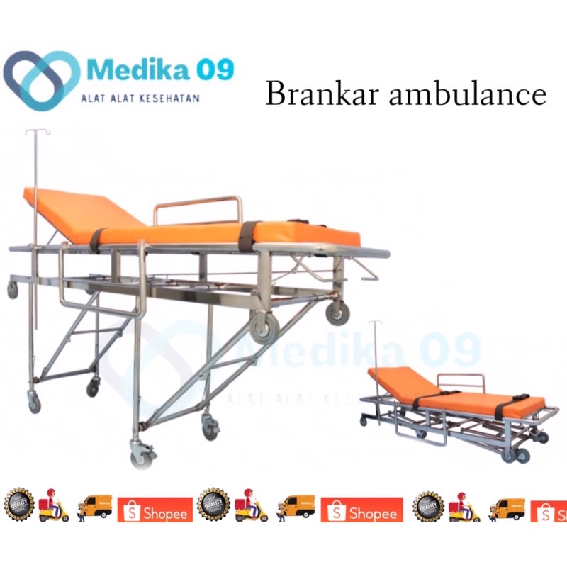 Jual Stretcher Tandu Dorong Ambulance Strecher Emergency | Shopee Indonesia