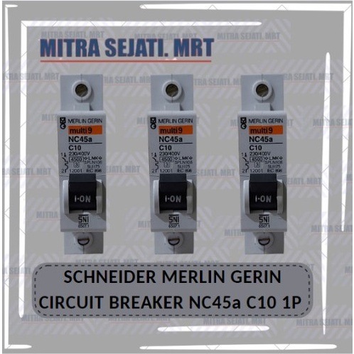 Jual MERLIN GERIN CIRCUIT BREAKER NC45a C10 1P | Shopee Indonesia