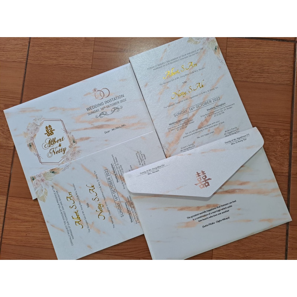Jual Undangan Pernikahan Hard Cover | Shopee Indonesia