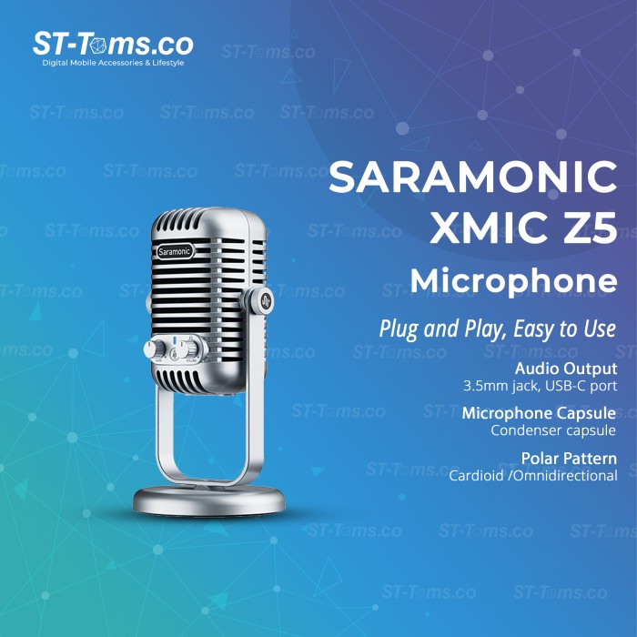 Jual Saramonic Xmic Z5 USB Desktop Microphone | Shopee Indonesia
