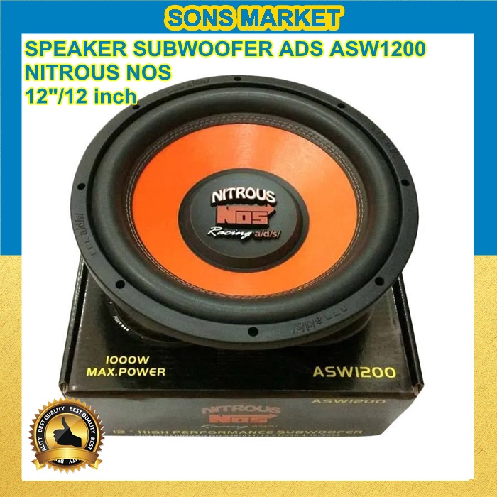 Jual SPEAKER SUBWOOFER 12 inch ADS ASW1200 Nitrous NOS 12" ADS ASW 1200 ...