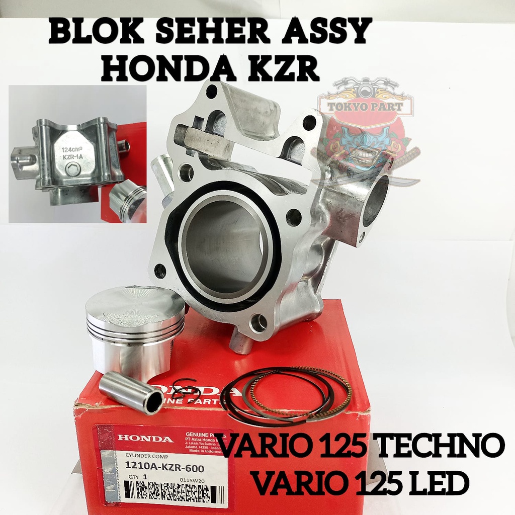 Jual BLOK SEHER ASSY HONDA KZR TERMASUK PISTON KIT, RING PISTON, PEN PISTON + CEKAK KUALITAS ...