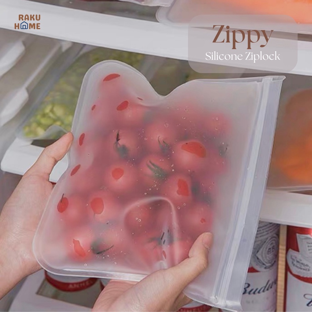 Jual ZIPPY Reusable Ziplock Plastik Penyimpanan Kulkas Plastik ...