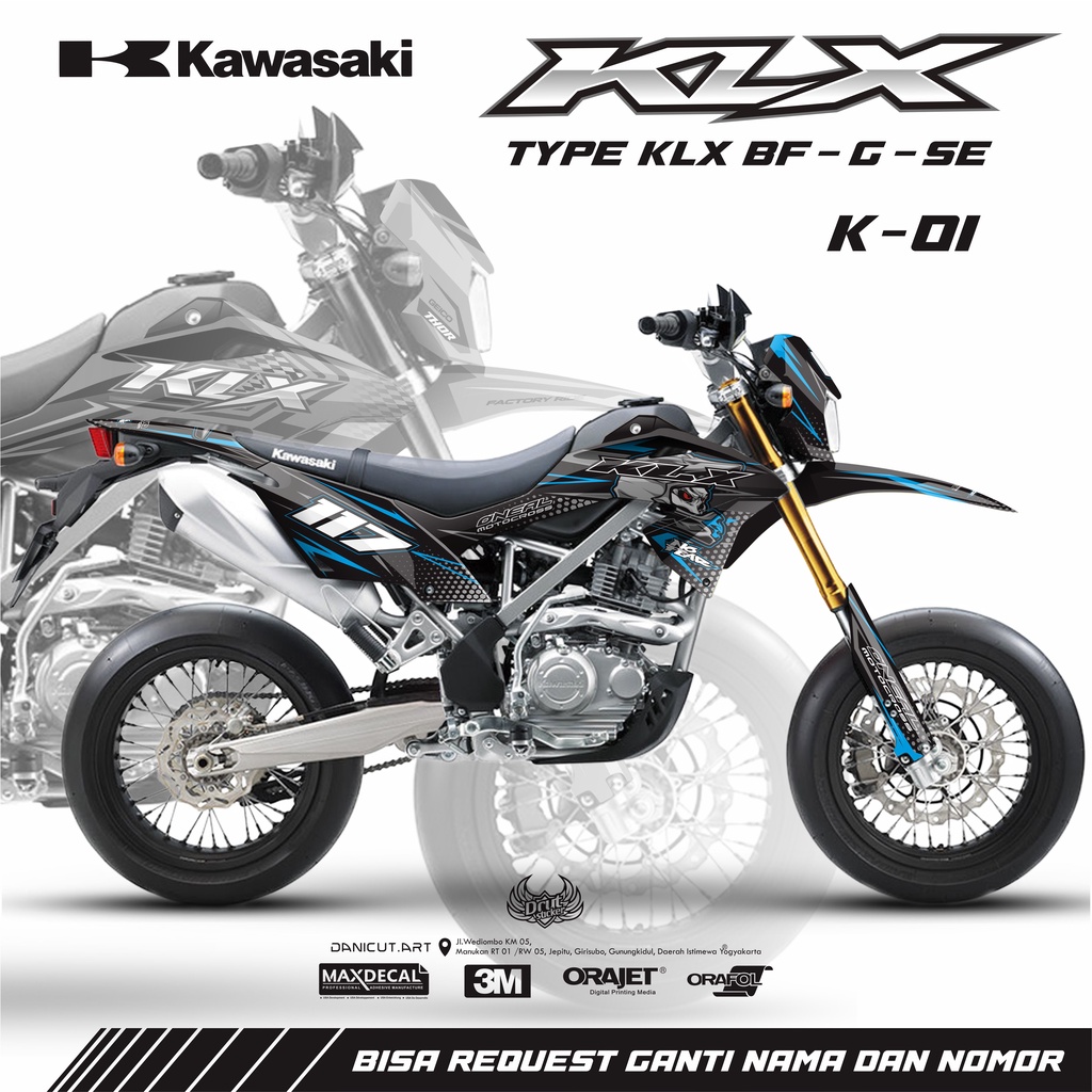 Jual DECAL STICKER KLX 150 BF/G/SE & DTX SE 150 {K01} | Shopee Indonesia