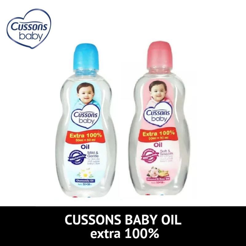 Jual ARJUNA Cussons Baby Oil 50+50ml & 100ml+100ml KT4 | Shopee Indonesia