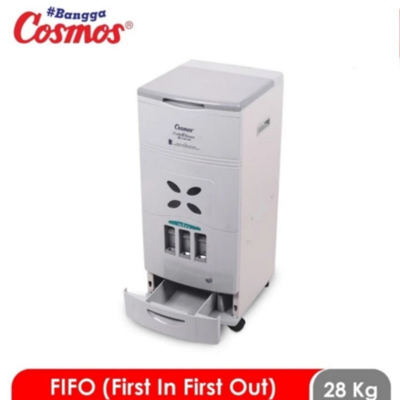Jual Rice Box COSMOS BIO 28KG Sarana Penyimpan Beras | Shopee Indonesia