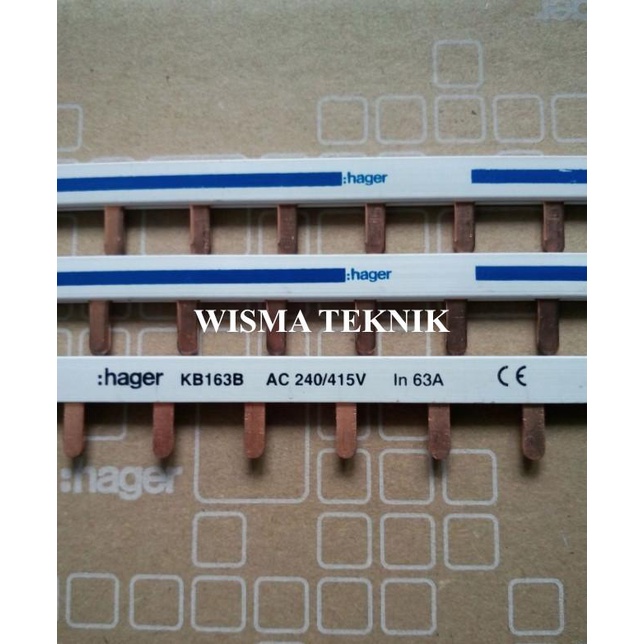 Jual Busbar Mcb 1P Insulated Hager 56 Mod Type Kb163B Original | Shopee ...