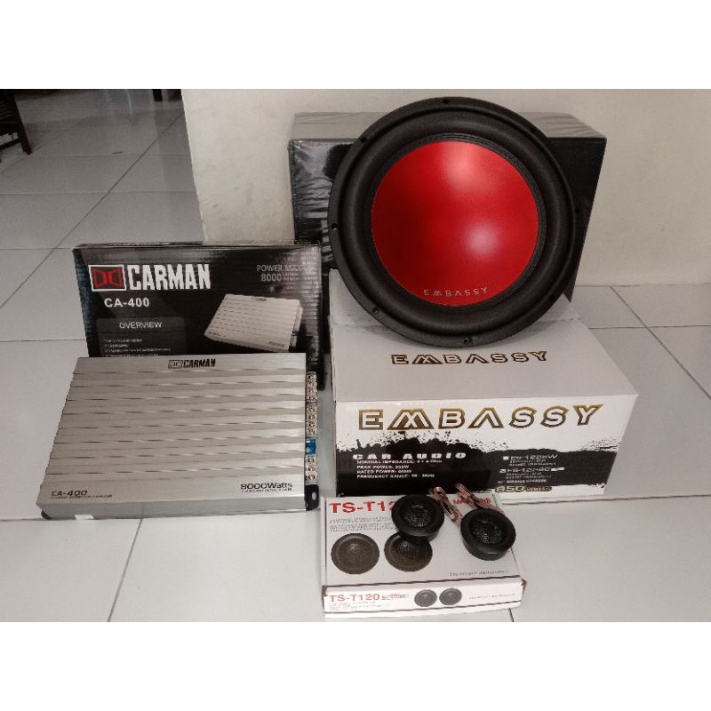 Jual Paket audio mobil 12inch 4channel | Shopee Indonesia