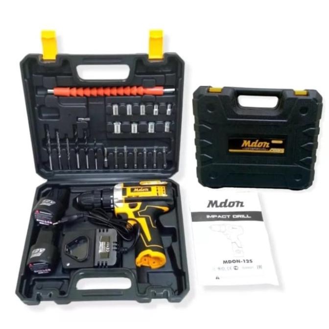Jual Mesin Bor Cordless Charger EDON 12V Lithium LV3-1210 Koper 2 ...