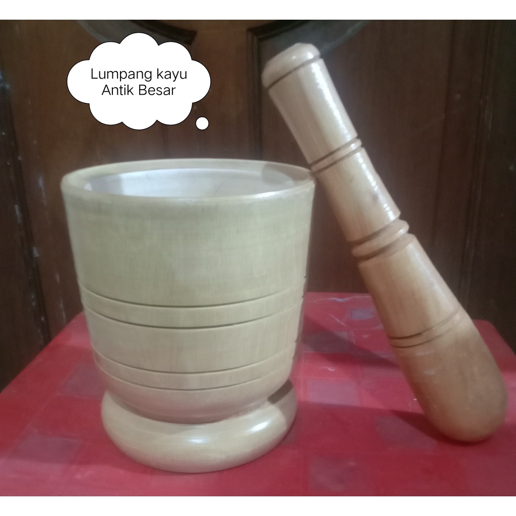 Jual Lumpang Kayu Antik Ukuran Besar 18 cm | Shopee Indonesia